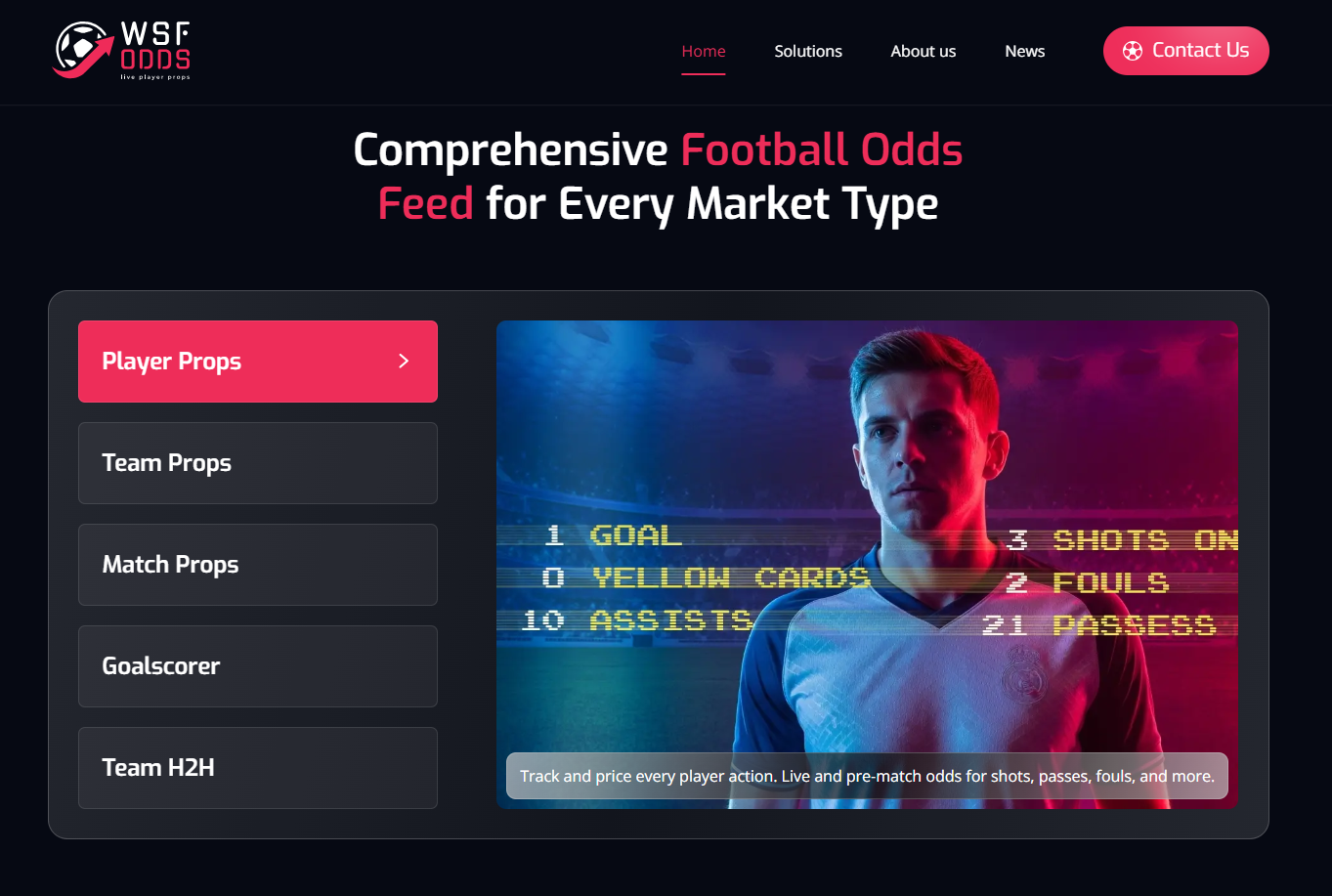 Football Odds Feed & Live Data Solutions | WSF Odds